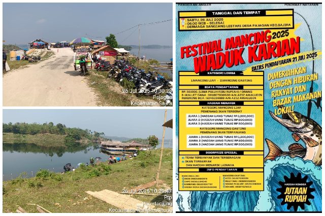 Festival Waduk Karian Diserbu Pemancing Mania, Hadiah Jutaan Rupiah ...